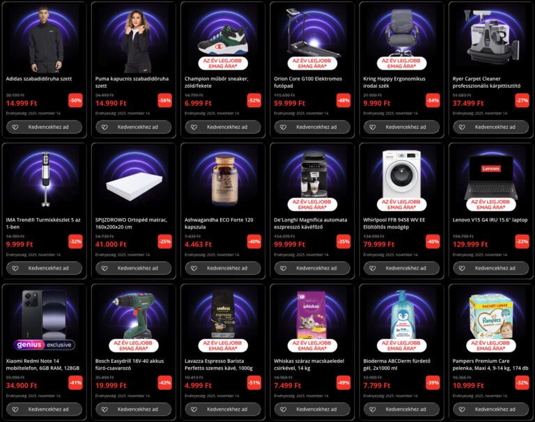 November 14-én újra eMAG Black Friday! - Tech2.hu